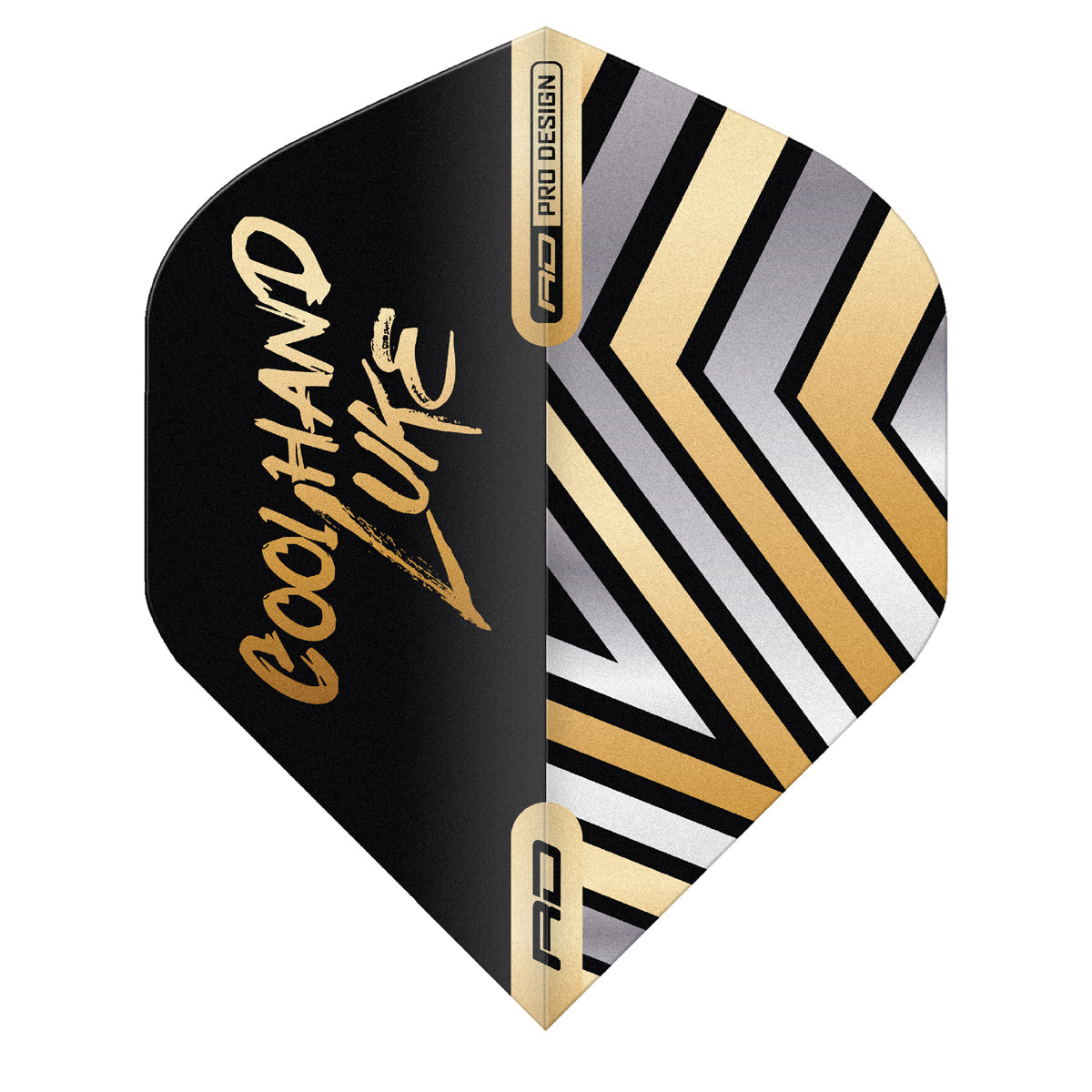 Luke Humphries Gold Hardcore Premium No1 Dart Flights by Red Dragon – Double Top Darts