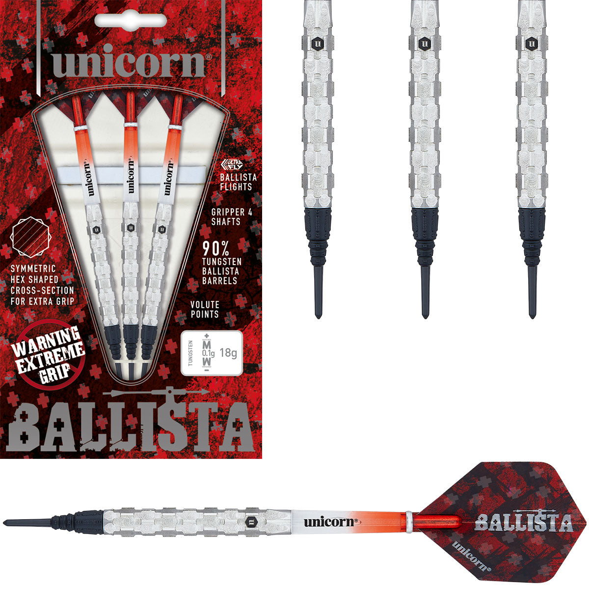 Ballista Style 1 90% Tungsten Dart Soft Tip Darts by Unicorn – Double ... Ballista Style 1 90% Tungsten Dart Soft Tip Darts by Unicorn – Double ...