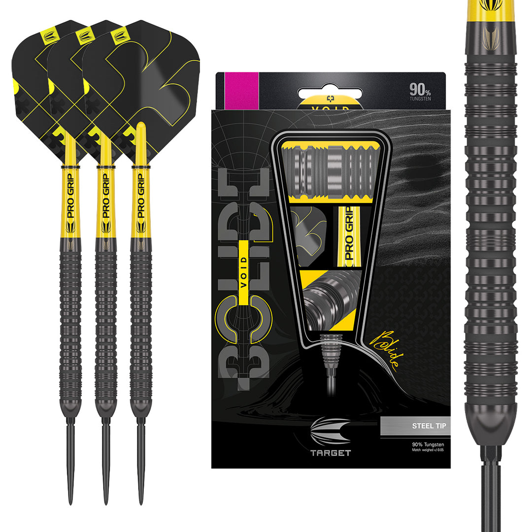 Bolide Void 04 90% Tungsten SP Steel Tip Darts by Target – Double Top Darts