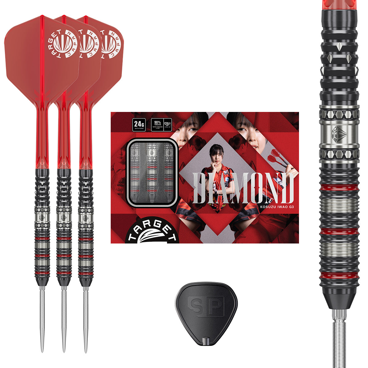 Diamond G3 90% Tungsten Steel Tip Darts by Target Japan – Double Top Darts