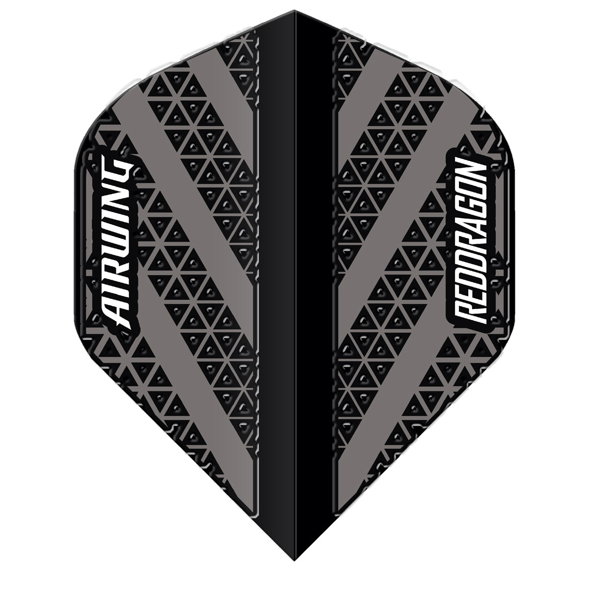 Airwing Black & Grey Standard Dart Flights by Red Dragon – Double Top Darts