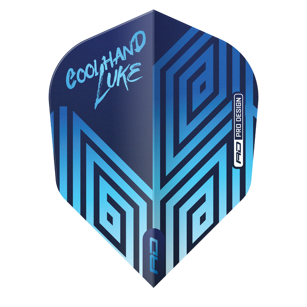 Coolhand Luke Blue Hardcore No6 Dart Flights by Red Dragon – Double Top ...