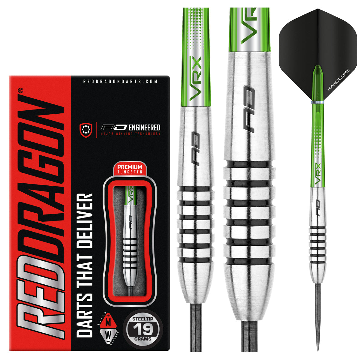 Featherlite 9 85% Tungsten Steel Tip Darts by Red Dragon – Double Top Darts