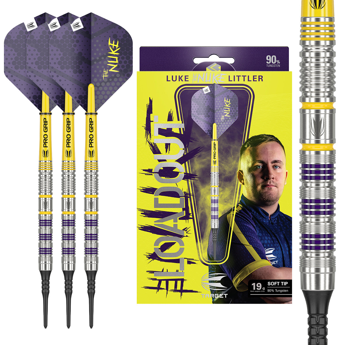 Luke Littler Loadout 90% Soft Tip Darts by Target – Double Top Darts