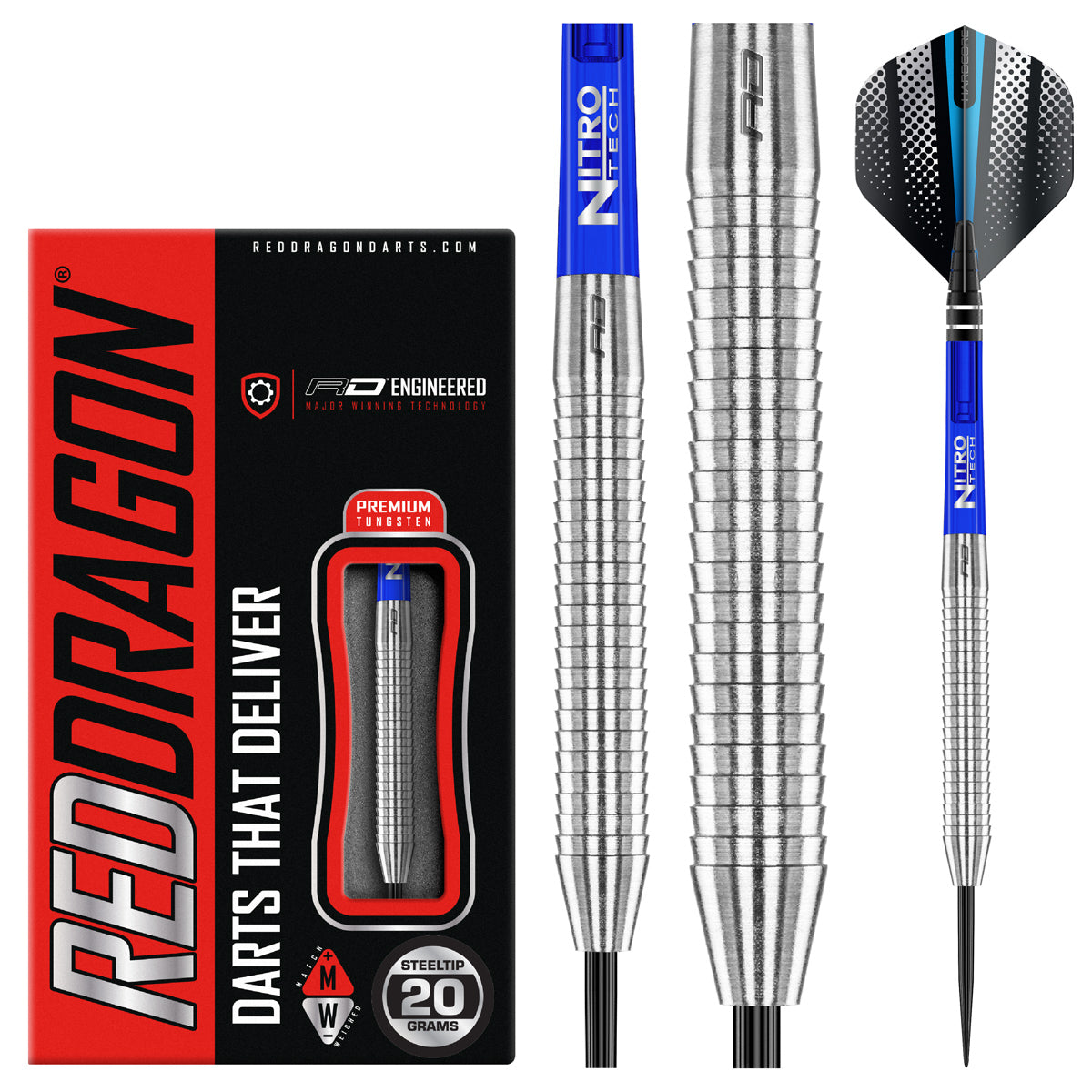 Razor Edge 85% Tungsten Steel Tip Darts by Red Dragon – Double Top Darts