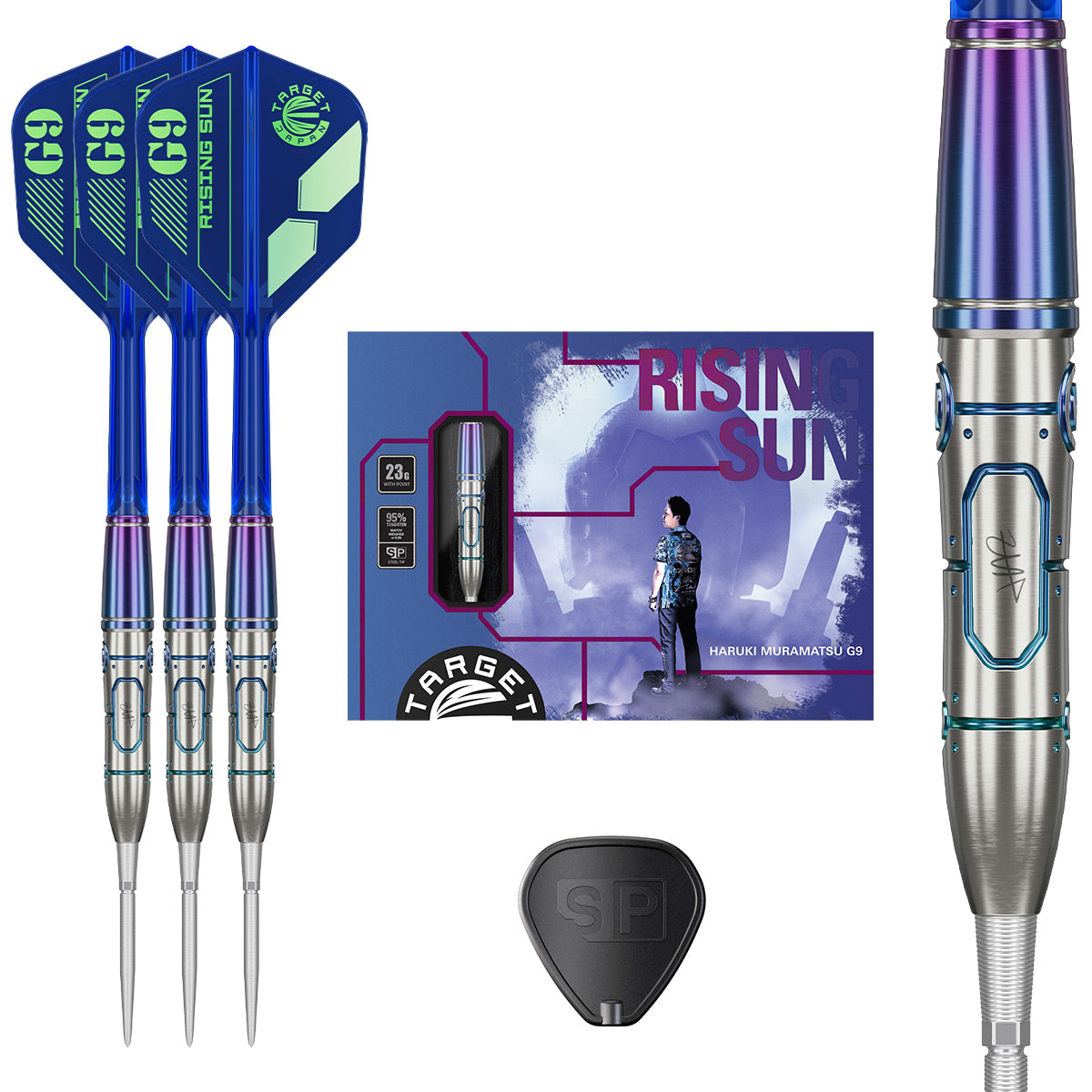 Target Japan Rising Sun G9 Smooth 95% Tungsten SP Steel Tip Darts ...