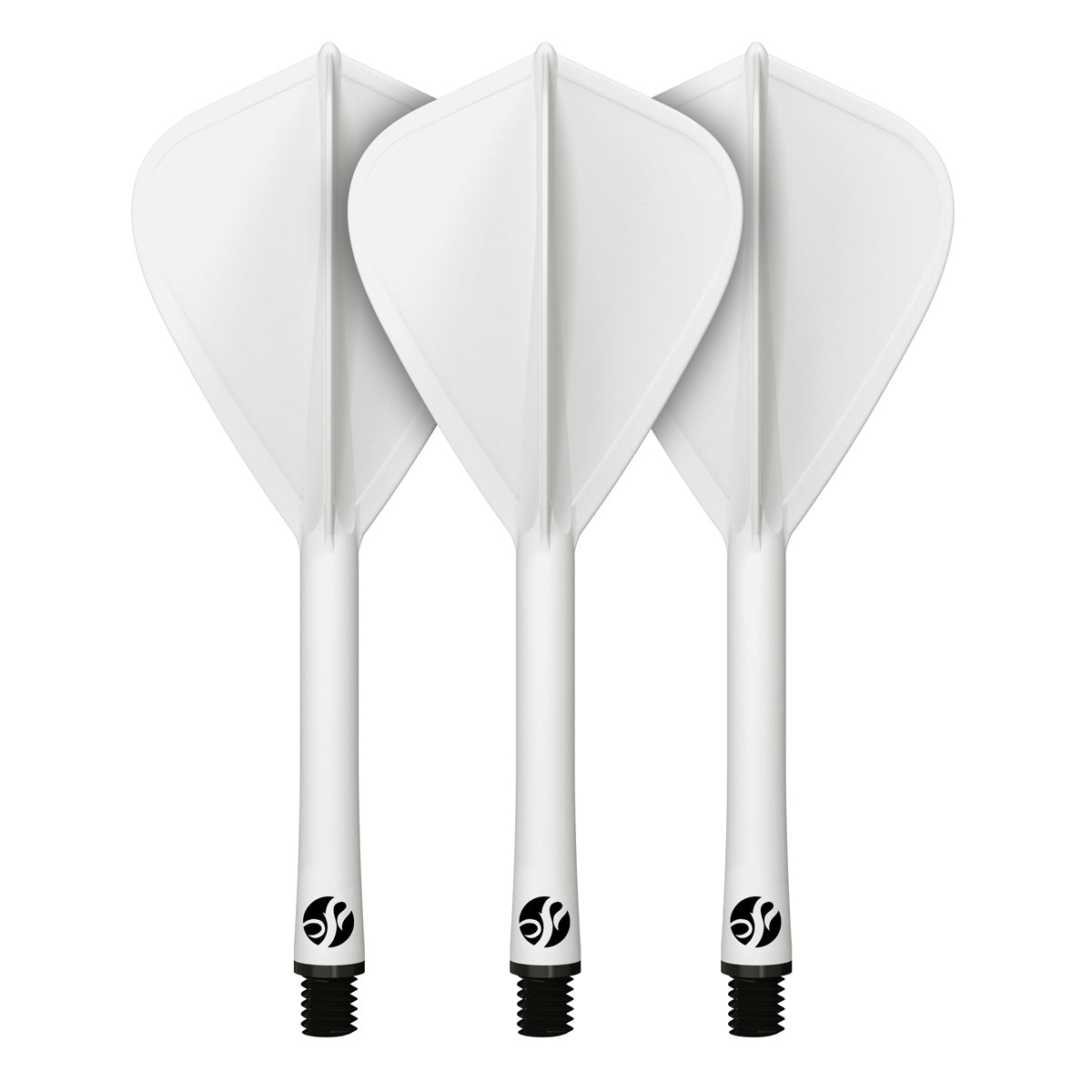 Shot Flight Deck One Piece Dart Flight and Shaft System White Kite ...