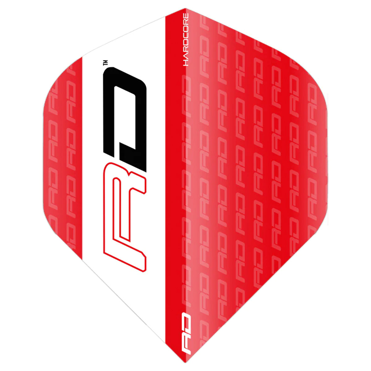 Hardcore XT Red & White RD Standard Dart Flights by Red Dragon – Double ...