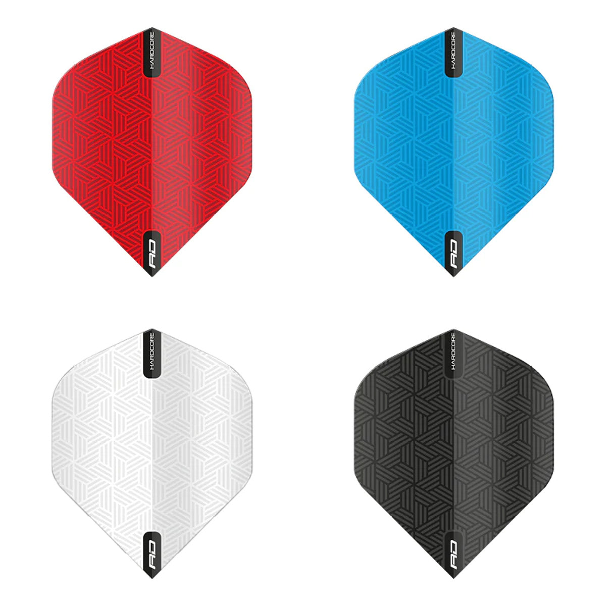 4 x Sets Hardcore Assorted Selection Pack 14 Standard Dart Flights by ...