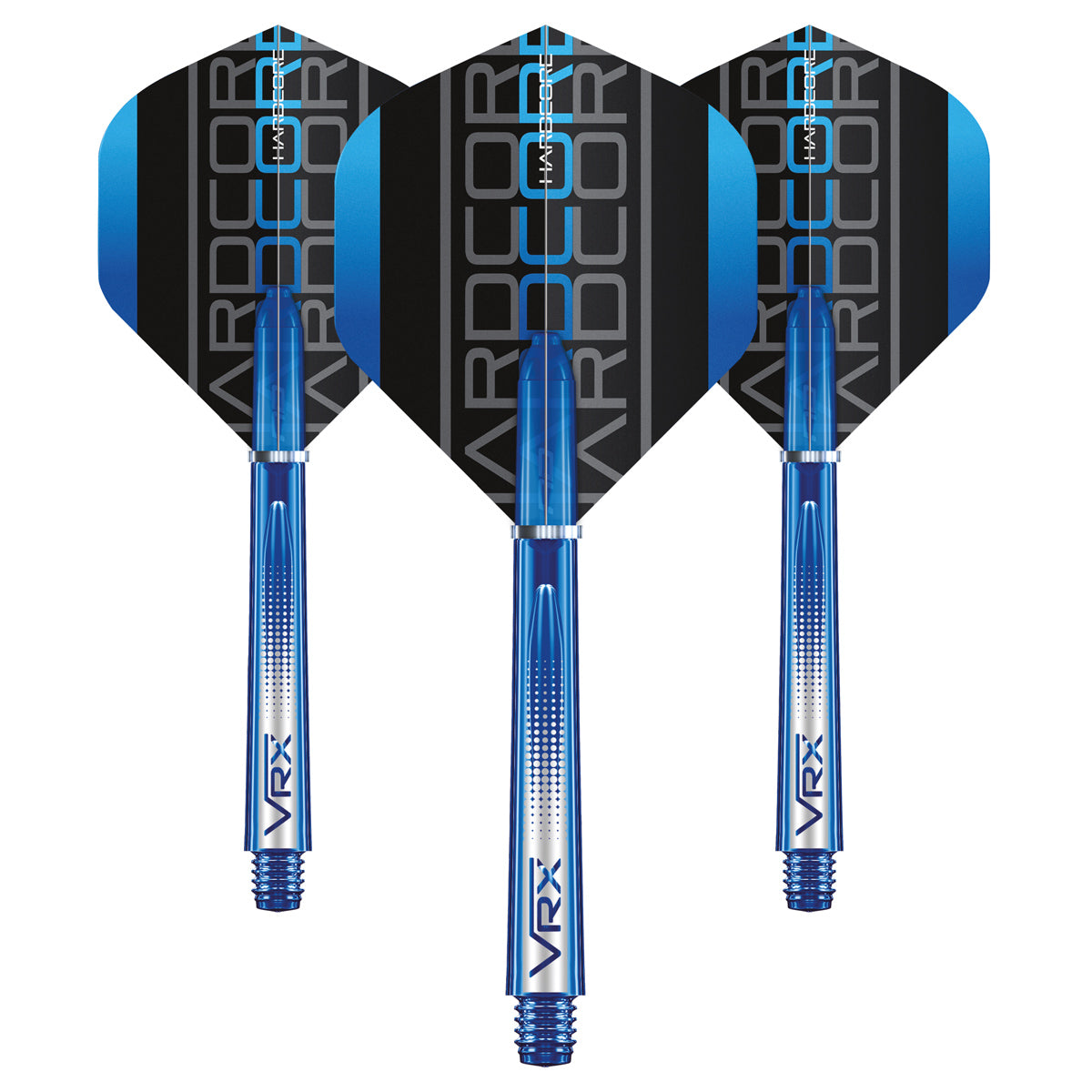 VRX Flight & Shaft Combo - Blue by Red Dragon - 4 Sets – Double Top Darts