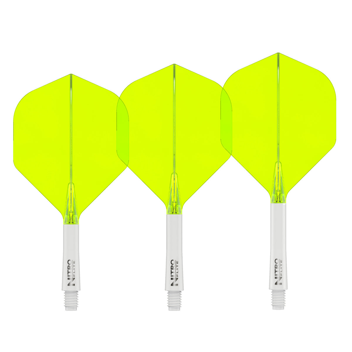 Nitro Flite Integrated Flight & Shaft White & Yellow No2 by Red Dragon ...