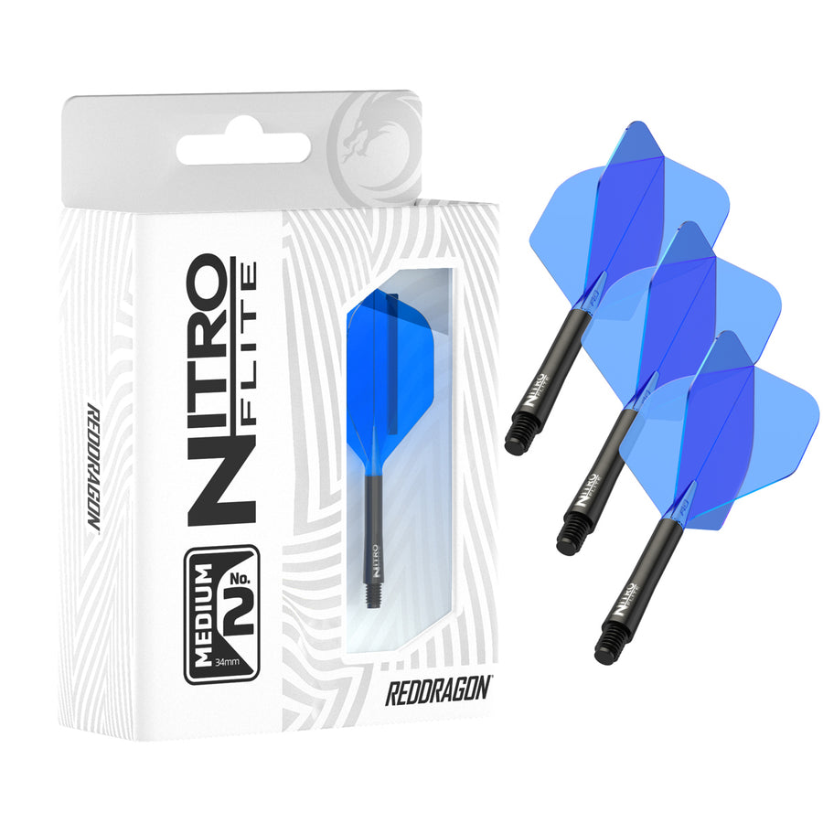 Nitro Flite Integrated Flight & Shaft Black & Blue No2 by Red Dragon ...