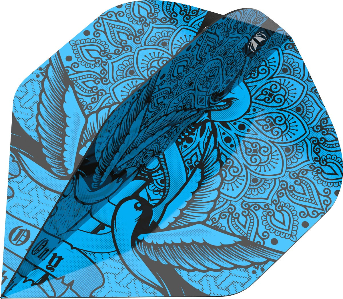 Ink Pro.Ultra Blue No2 Dart Flights By Target – Double Top Darts