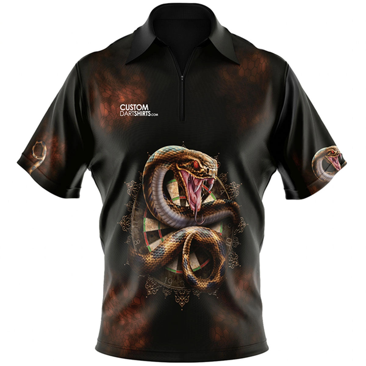 Rattlesnake Dark Custom Dart Shirt – Double Top Darts